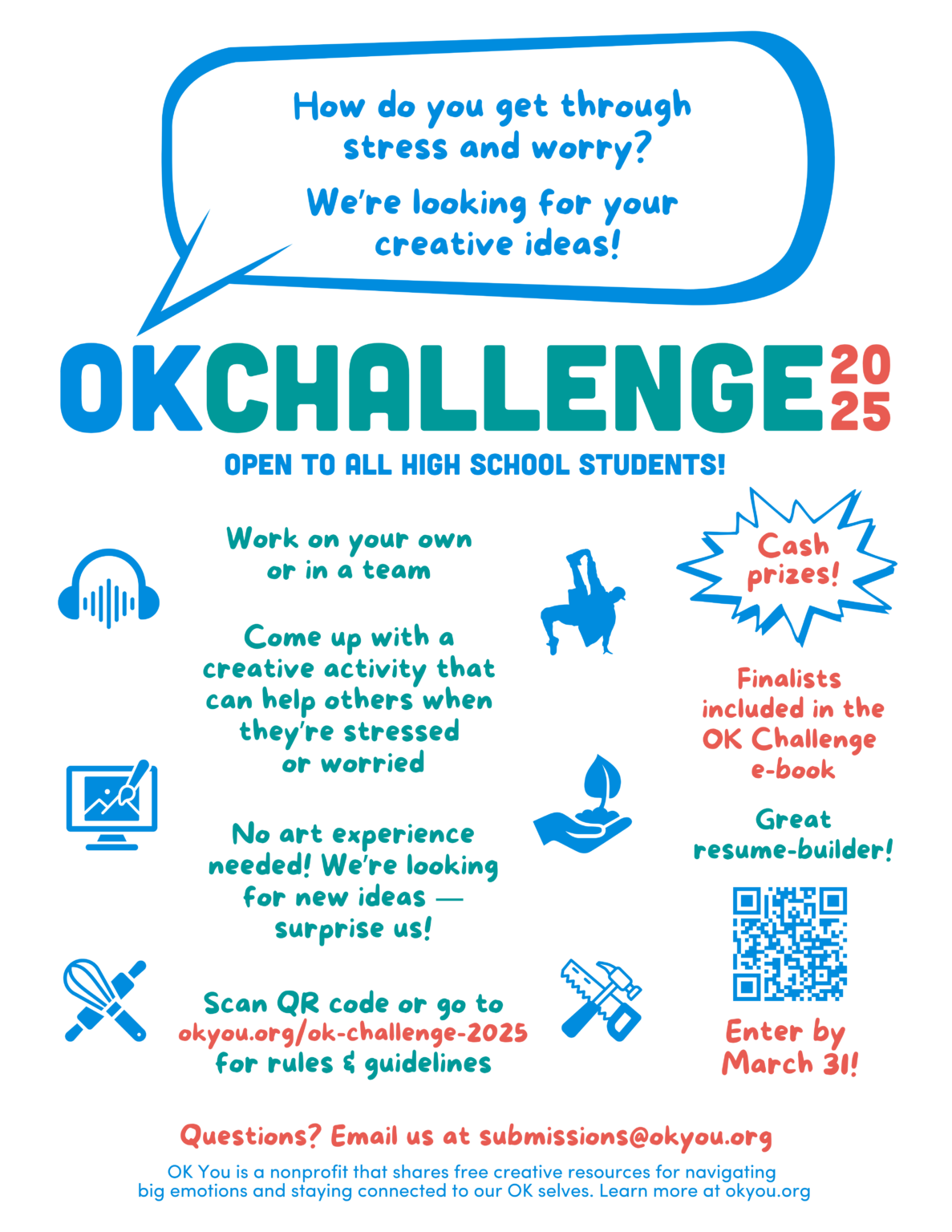 OK CHALLENGE student creative wellness project design competition - OK YOU